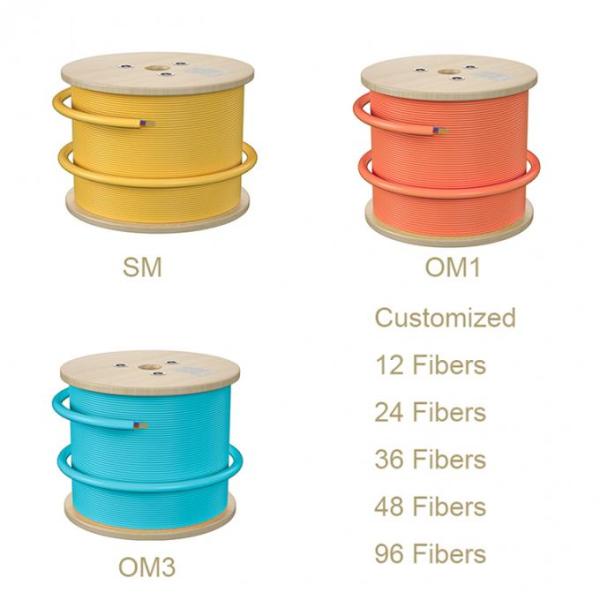 Quality GJFJV LSZH 6F 8F 12F 24F 10Gb Distribution Fiber Cable OM1 OM2 OM3 OM4 Fiber for sale