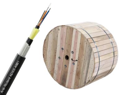 China Non Metallic Fiber Cable 12 24 48 96 Core Outdoor Underground Aerial Anti-rodent Fibre Optic Cable Price Per Meter for sale