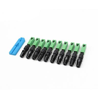 China Fiber Optic Fast Connector SC APC UPC Quick Connector For FTTH Drop Cable Field Termination for sale