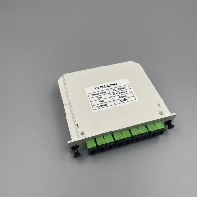 China Fiber Optic Splitter 1x2 1x4 1x8 1x16 1X32 Cassette Splitter With SC UPC PLC Splitter for sale
