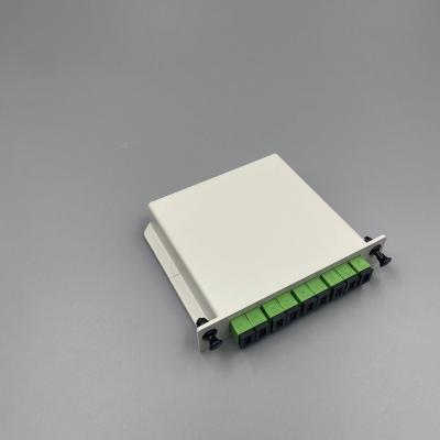 China Fiber Optic Splitter 1x2 1x4 1x8 1x16 1X32 Cassette Splitter With SC UPC PLC Splitter for sale
