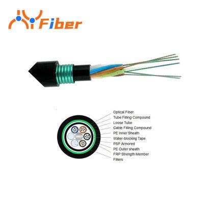 China GYFTY53	Cavo a fibre ottiche corazzato guaina su ordinazione del cavo a fibre ottiche della singola for sale