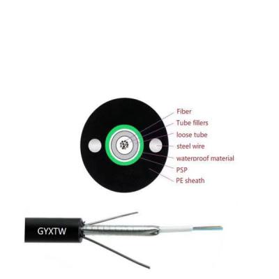 Cina antenna autosufficiente di singolo modo del centro del cavo a fibre ottiche 4 di 12core GYXTW in vendita