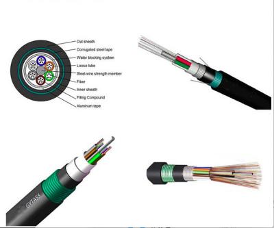 Cina Cavo armato d'acciaio del nastro del doppio del cavo a fibre ottiche dei 96 centri in vendita