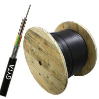 China Outdoor GYTA Double Armored 24 Core Single Mode Optical Cable for sale