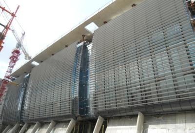 China Aluminum Aerofiol architectural sun louvers sun louvres used for curtain wall for sale