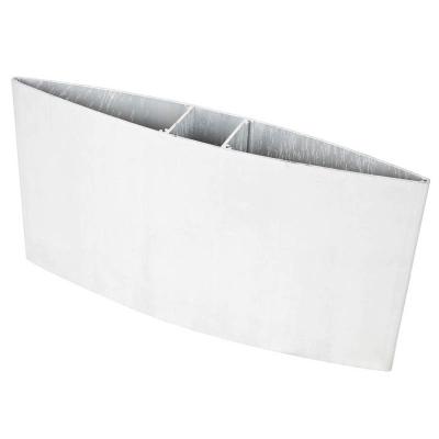 China M-CITY aluminum Aerofoil sun louver used for facades horizontal fixed louver 300mm width for sale