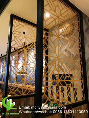 China powder coated Aluminum decorative screen panel cnc cutting perforated panel sheet for facade curtain wall, screen for sale