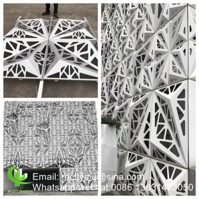 China Aluminum decorative cnc cutting perforated panel sheet for facade curtain wall, screen for sale