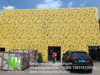 China PVDF metal facade Aluminum decorative wall panel cnc cutting perforated panel sheet for facade curtain wall, screen for sale