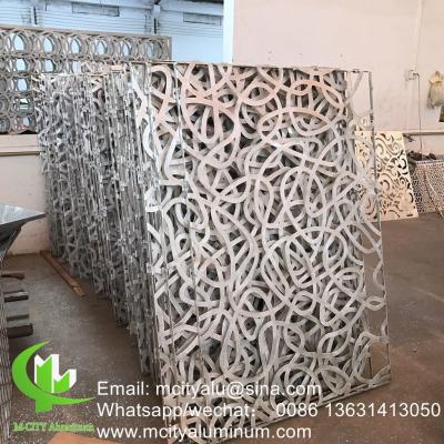China PVDF cnc laser cutting Aluminum decorative wall panel cnc cutting perforated panel sheet for facade curtain wall, screen for sale