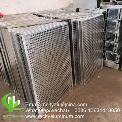 China metal cladding Aluminum decorative wall panel cnc cutting perforated panel sheet for facade curtain wall, screen for sale