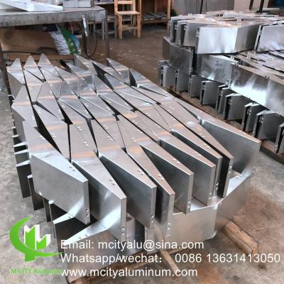 China PVDF metal facade Aluminum wall panel cnc cutting perforated panel sheet for facade curtain wall, screen for sale