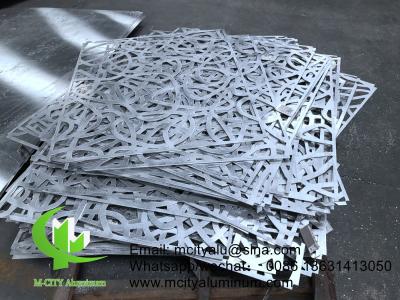 China powder coated Aluminum decorative screen panel cnc cutting perforated panel sheet for facade curtain wall, screen for sale