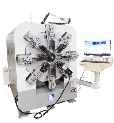 China Automatic Multi-Function CNC Spring Machine with 12 Axes Servo Motors and 100m/min Speed for Low-carbon Steel 2-6mm for sale