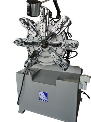 China Automatic CNC Spring Machine with 0.3-2.5MM Wire Size 10 Axes Servo Motors and 1 Year Warranty for sale