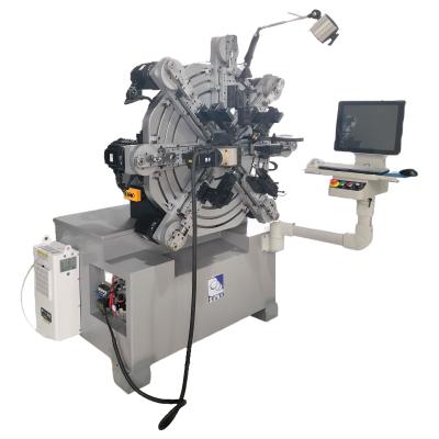 China CNC Spring Machine with 10 Axes Servo Motors 1.0-4.0MM Wire Size and 0-60 RPM Cam Revolution Speed for sale