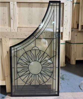 China Custom Inlaid Glass For Wooden Doors: Size & Design Tailored To Customer Requirements for sale