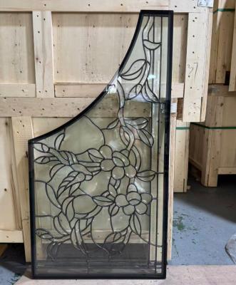 China Custom Inlaid Glass For Wooden Doors: Size & Design Tailored To Customer Requirements for sale