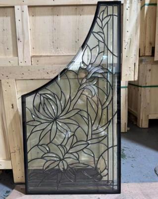 China Custom Inlaid Glass For Wooden Doors: Size & Design Tailored To Customer Requirements for sale