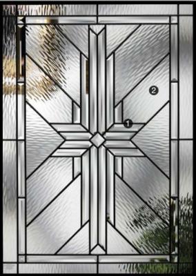 China 25.4MM 1000MM Overspannen Leaded Decoratief Gebrandschilderd glaspatina Caming Te koop