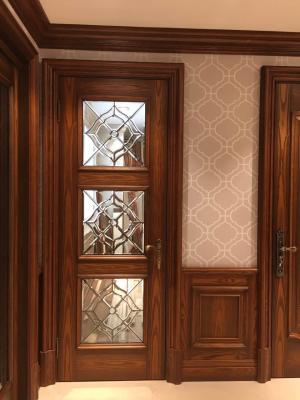 Cina 450mm pagina di legno tutta l'inserzione di vetro decorativa smussata della radura per Front Door in vendita