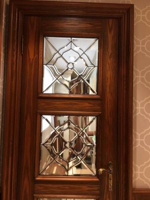 Cina 450mm pagina di legno tutta l'inserzione di vetro decorativa smussata della radura per Front Door in vendita