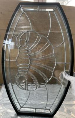 Cina Le inserzioni di vetro al piombo della porta di entrata hanno smussato il vetro al piombo Front Doors Triple Glazed Glass in vendita