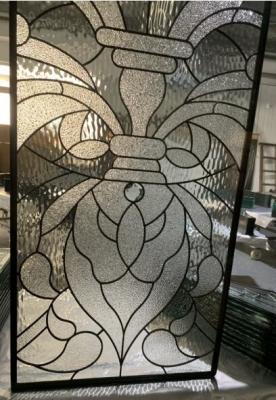 Cina 25mm hanno laminato i doppi e pannelli di vetro al piombo decorativi lustrati tripli della porta francese di Windows in vendita