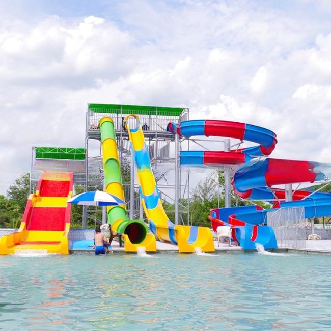 Aqua Park Water Play Equipment Fiberglass Water Slide