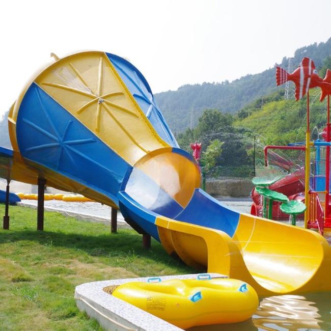 Kids Water Park Playground Fiberglass Water Slide Tube