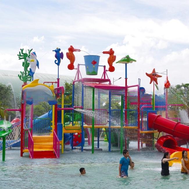 Oceanic Water House Kids Outdoor Playground Splash Theme Park Equipment