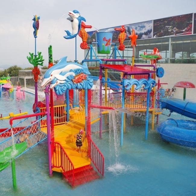 Oceanic Water House Kids Outdoor Playground Splash Theme Park Equipment