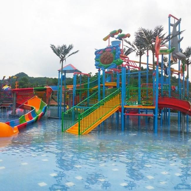New Design Kids Outdoor Water Park Playground Equipment Water Slides