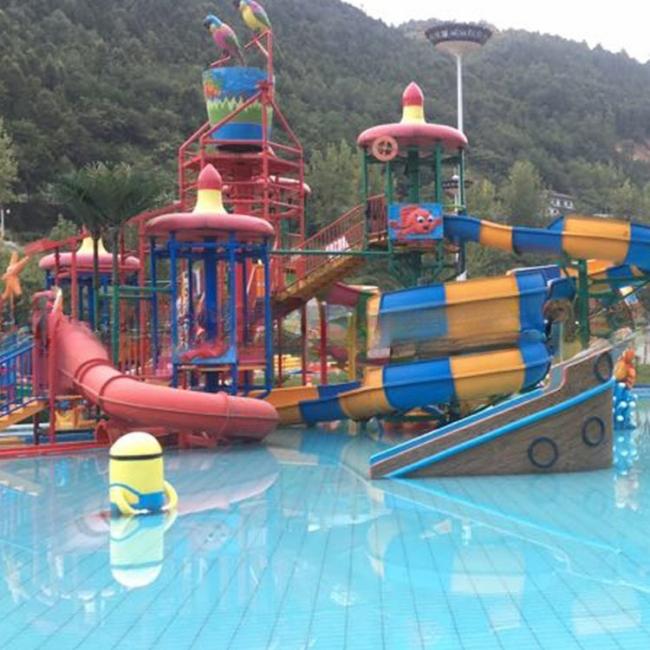 Customized Aqua Amusement Park Rides Fiberglass Water Play House
