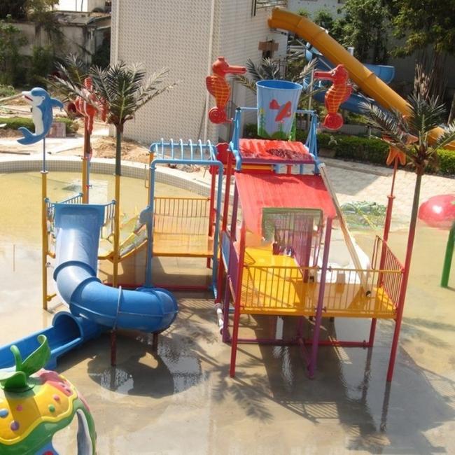 Water Park Fiberglass Equipment Water Play Pool House for Children