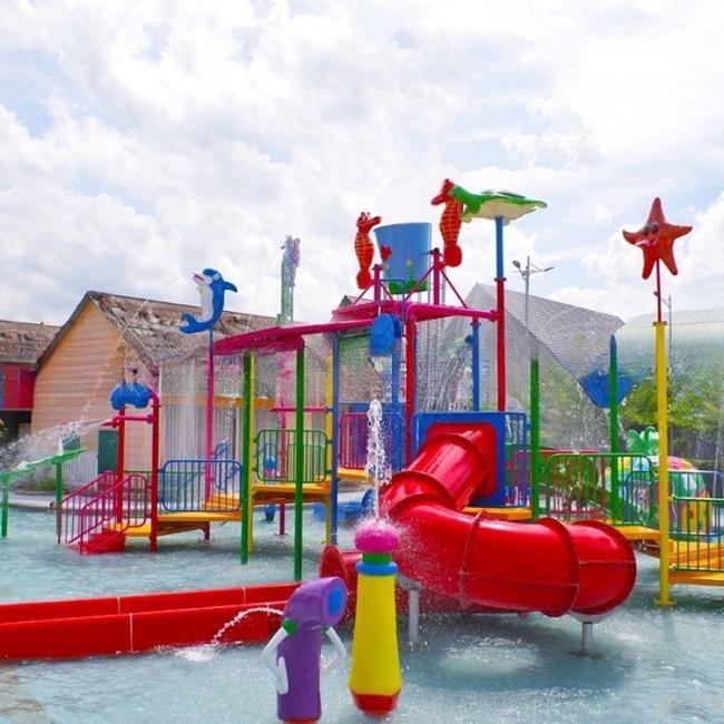 Fiberglass Water Park House with Children Water Slide for Sale