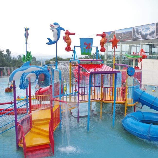 Popular Attractive Outdoor Playground with Slide Waterpark