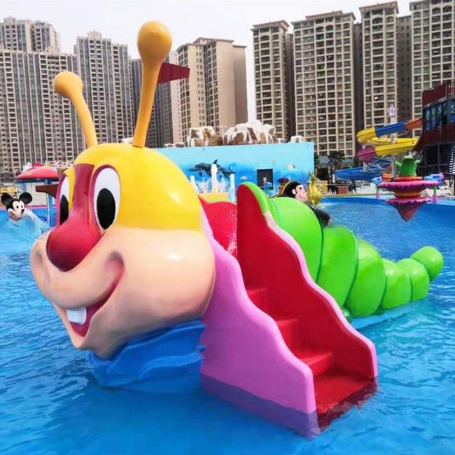 Hot Multicolor Mini Fiberglalss Octopus Water Slide for Children Park