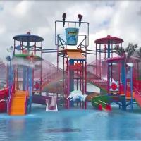 China Customized 15m Height Water Play Structures with 44KW Power and 500kg Capacity for Aquatic Splash Parks for sale