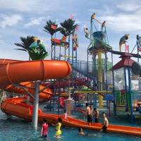 China Customized 15m Height Water Play Structures with 44KW Power and 500kg Capacity for Aquatic Splash Parks for sale