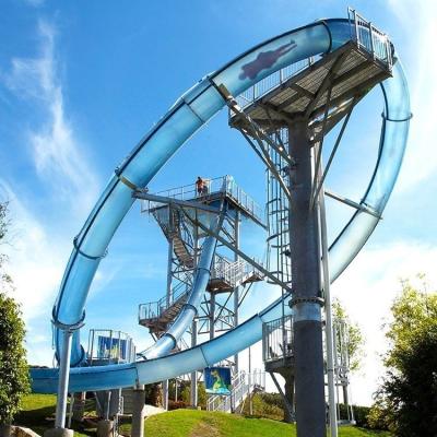 China Fiberglass Aqualoop Body Water Slide for Amusement Park for sale