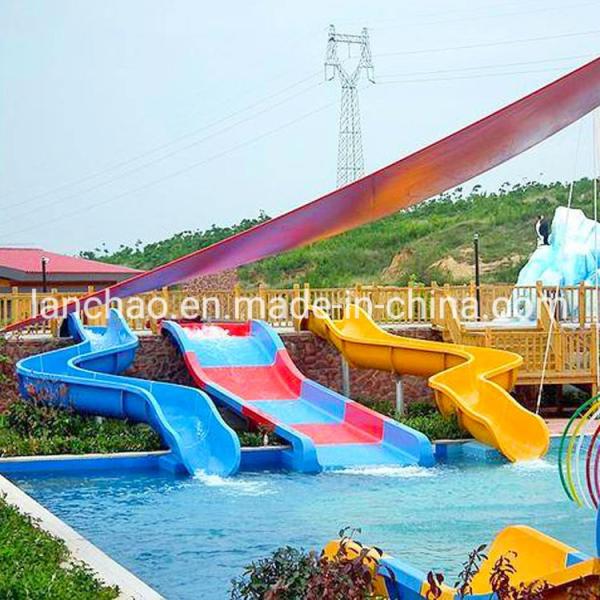 Quality Fade Resistant Amusement Park Water Slide Famiy Water Slide 1.9m Height for sale