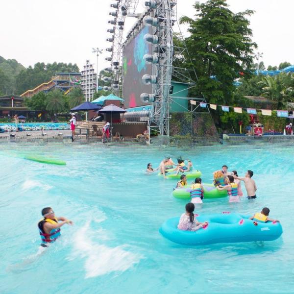 Quality Amusement Park Artificial Swim Wave Pool Air Operated Customizable for sale