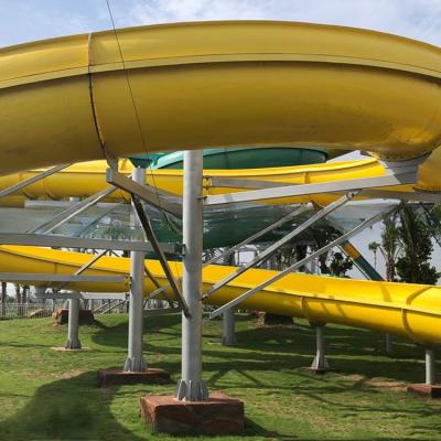 China Large Scale Open And Closed Water Slide 95m Length Fade Resistant for sale