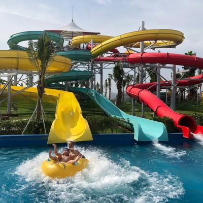 China Customized Spiral Water Slide Tube Adult Water Slide Weather Resistance for sale