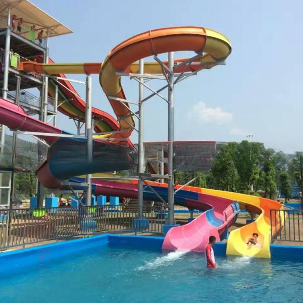 Quality Customized Spiral Water Slide Tube Adult Water Slide Weather Resistance for sale