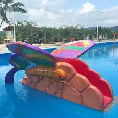 Cina Resistenza alle intemperie Bambini scivolo d'acqua Parco giochi per parco acquatico in vendita