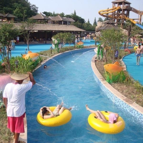 Customized Aqua Park  Lazy River With Waves Equipment For Water Playground