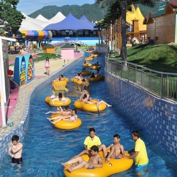 Customized Aqua Park  Lazy River With Waves Equipment For Water Playground